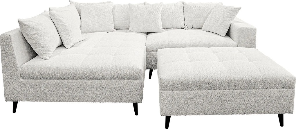 XXXLutz ROHOVÁ SEDAČKA, textil, světle šedá MID.YOU - Sedací soupravy - 001628000319