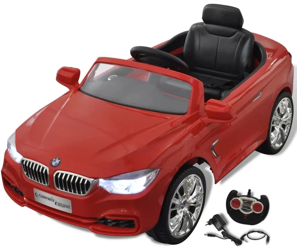 80094 vidaXL BMW dětské auto na baterie, s dálkovým ovládáním, červené