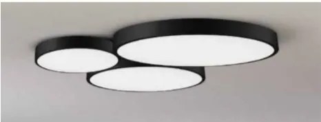Palnas Stropní LED svítidlo FANY ø 80 cm Barva: Černá, Teplota světla: Neutrální bílá - 4000K, Stmívání, řízení: Fázové