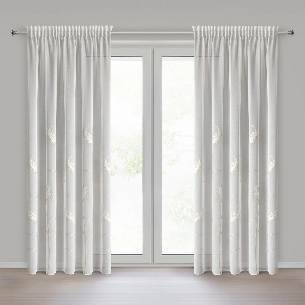 ZÁCLONA NA PÁSCE AURELIA 140X270 CM VZOROVANÁ
