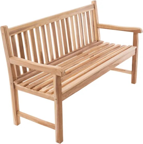 Zahradní lavice masiv DIVERO 3-místná 150 cm