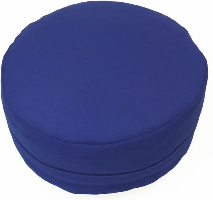 S radostí - vlastní výroba Meditační sedák s modrou mandalou - modrý Velikost: ∅30 x v25 cm