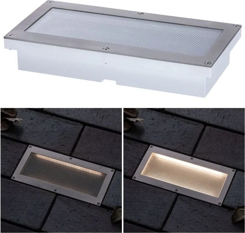 P 94239 Solární LED zemní svítidlo Aron 20x10 cm pohybové čidlo - PAULMANN