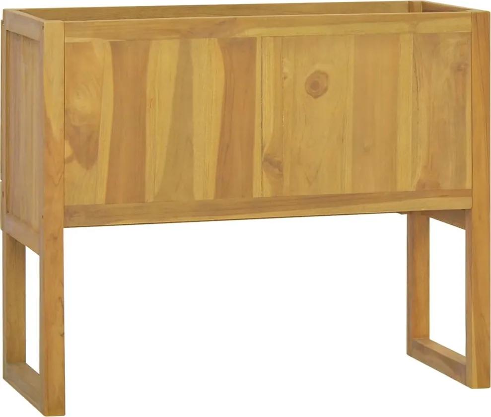 vidaXL Koupelnová skříňka 90 x 45 x 75 cm masivní teakové dřevo [338248]