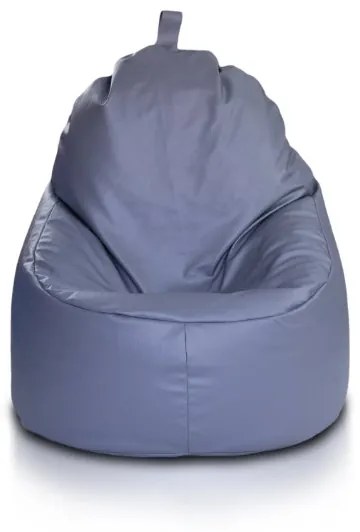 Sedací vak Yoko ekokůže / polyester TiaHome - Tmavo modrá