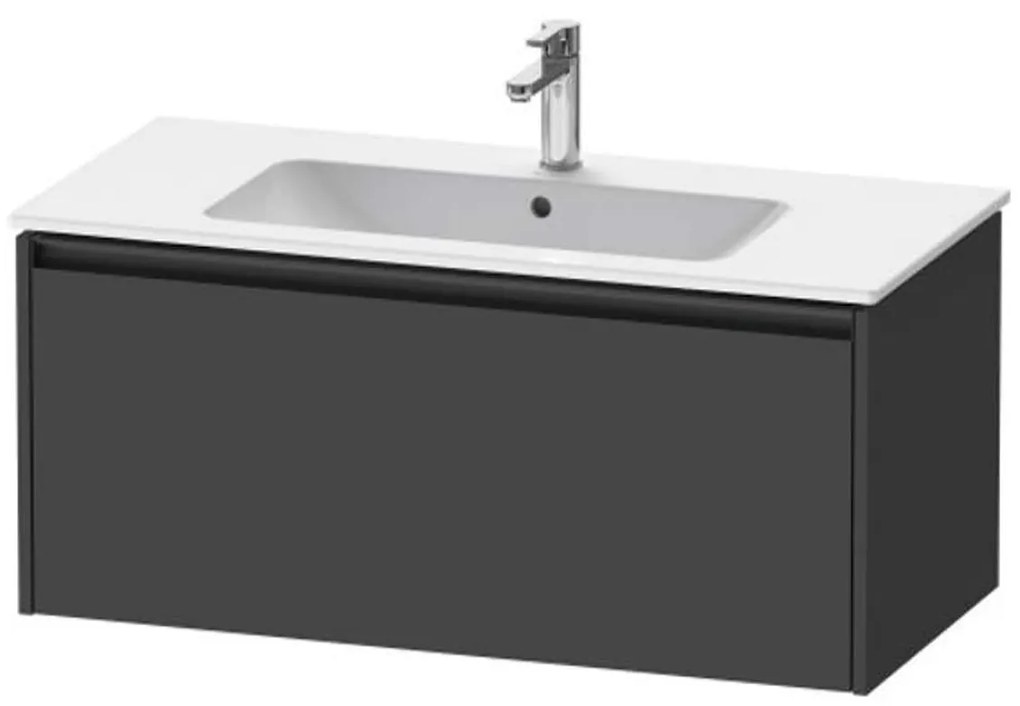 Duravit Ketho.2 - Umyvadlová skříňka 44x101x48 cm, 1 zásuvka, grafit mat K25064049490000