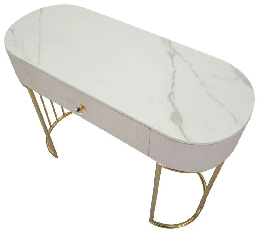 Designová konzole Hadassah 100 cm krémová