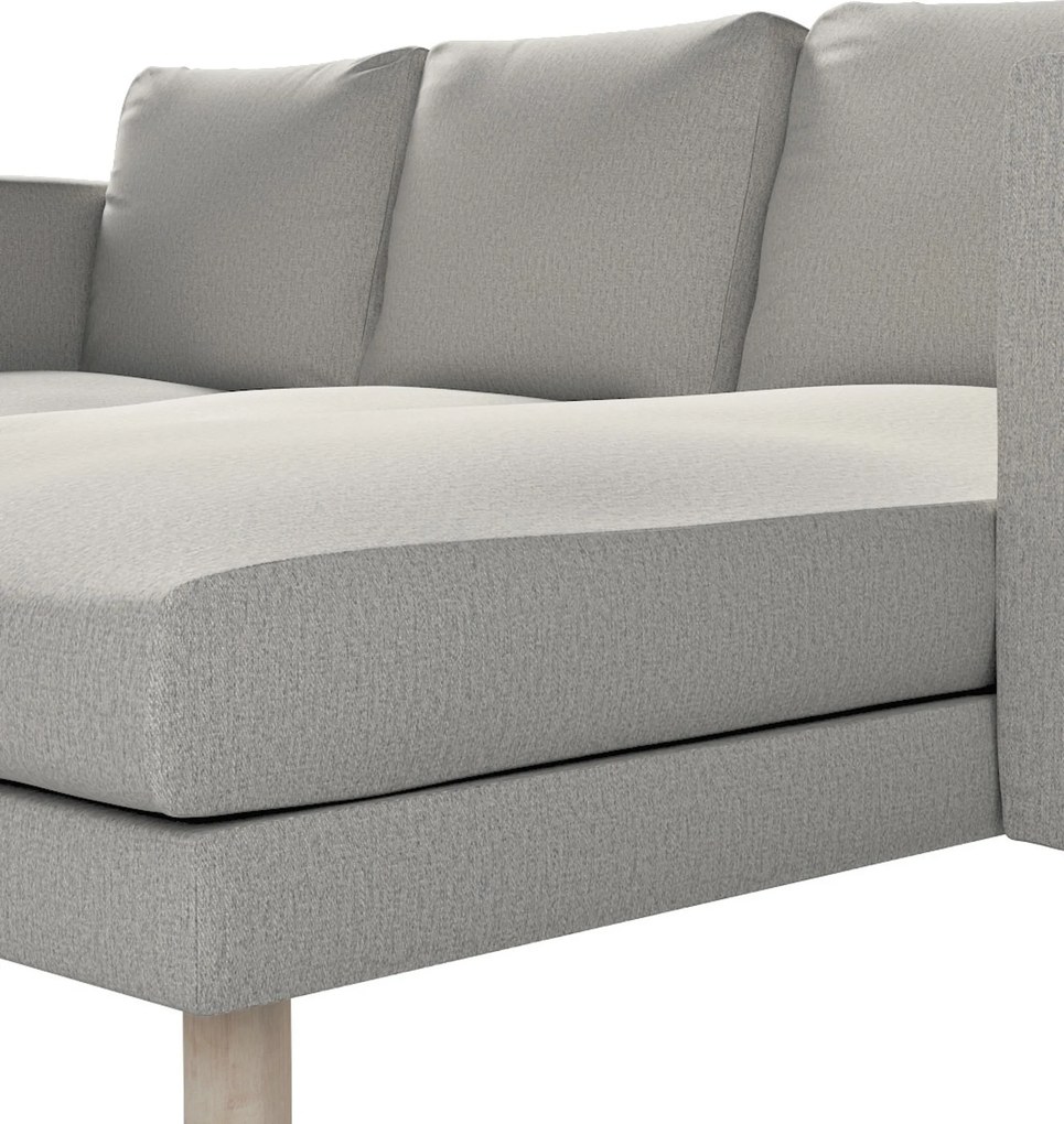 Potah na pohovku IKEA Norsborg 3-místná se šezlongem barva šedá látka pletený vzor