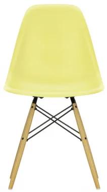 Eames Plastic Chair DSW javor žlutá bílé na koberec Vitra