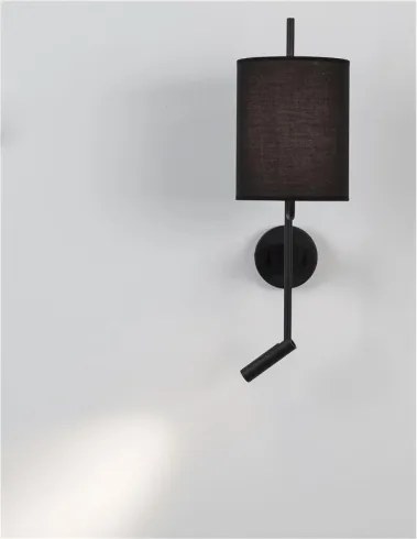 Nástěnné svítidlo NOVA LUCE YAMA E27 + LED na čtení 3000K 9180512 bez žárovky