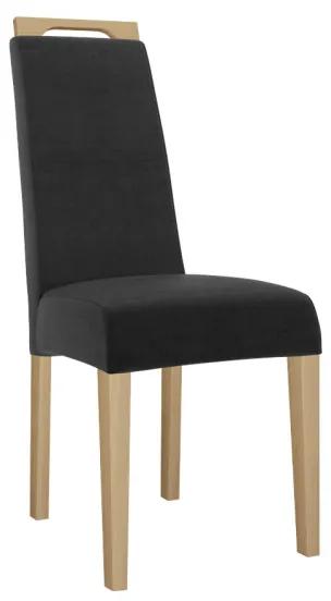 Jídelní židle JK79, Barva dřeva: černá, Potah: Magic Velvet 2225
