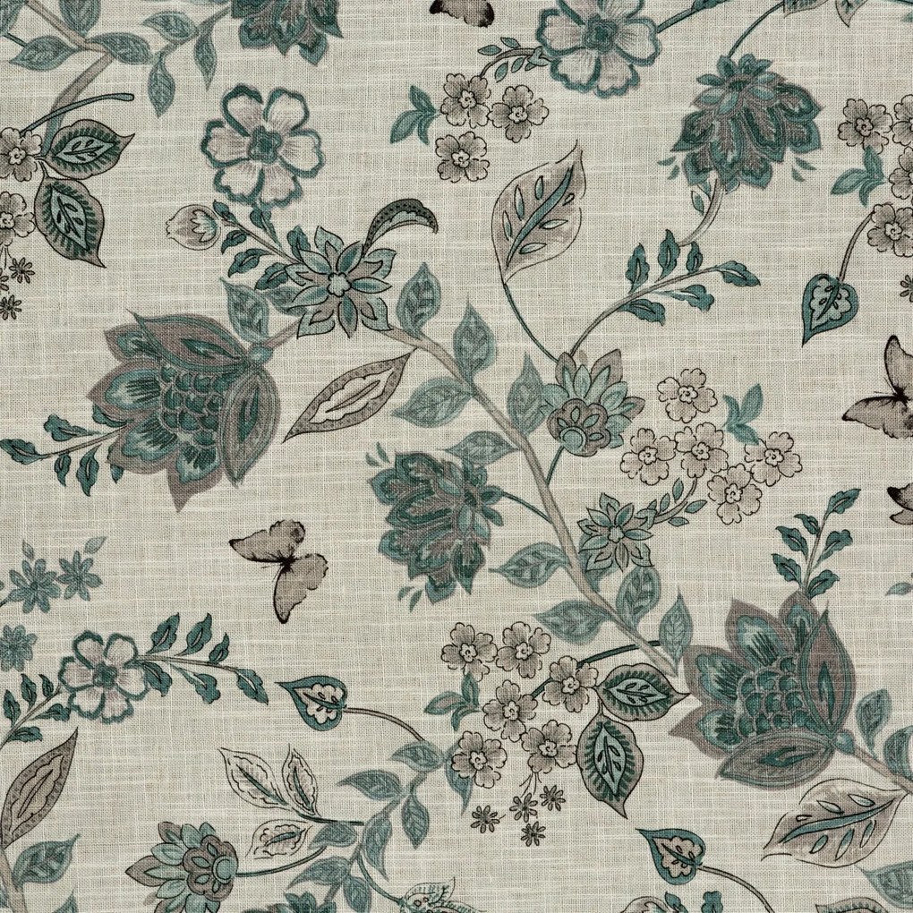 ZÁVĚS NA KROUŽCÍCH TALI 140X250 CM VZOROVANÁ