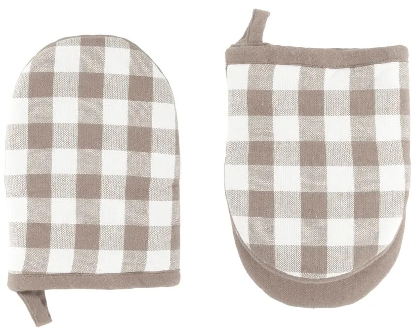 Bavlněné kuchyňské rukavice v sadě 2 ks Gingham – Tiseco Home Studio
