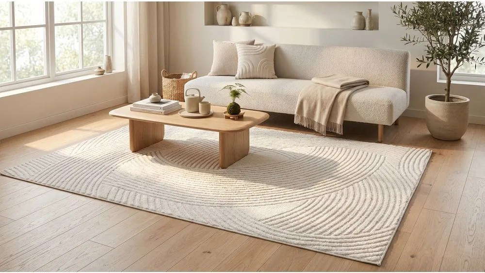 Krémový koberec 120x170 cm Zephyr – ESTE