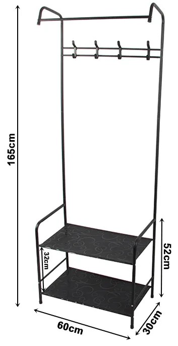 Verk Group Stoják na oblečení svrchní oblečení bundy na boty stoják poličky