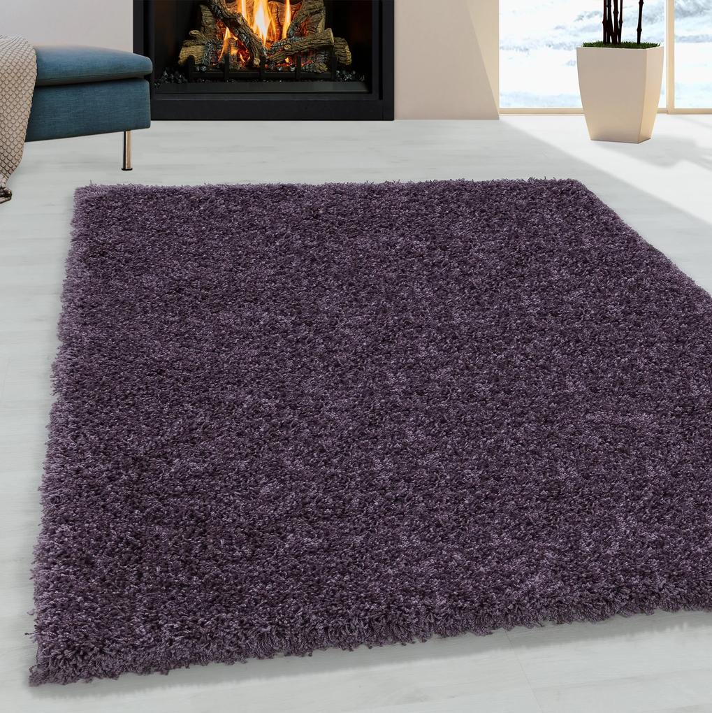 Ayyildiz Kusový koberec SYDNEY 3000, Violet Rozměr koberce: 140 x 200 cm