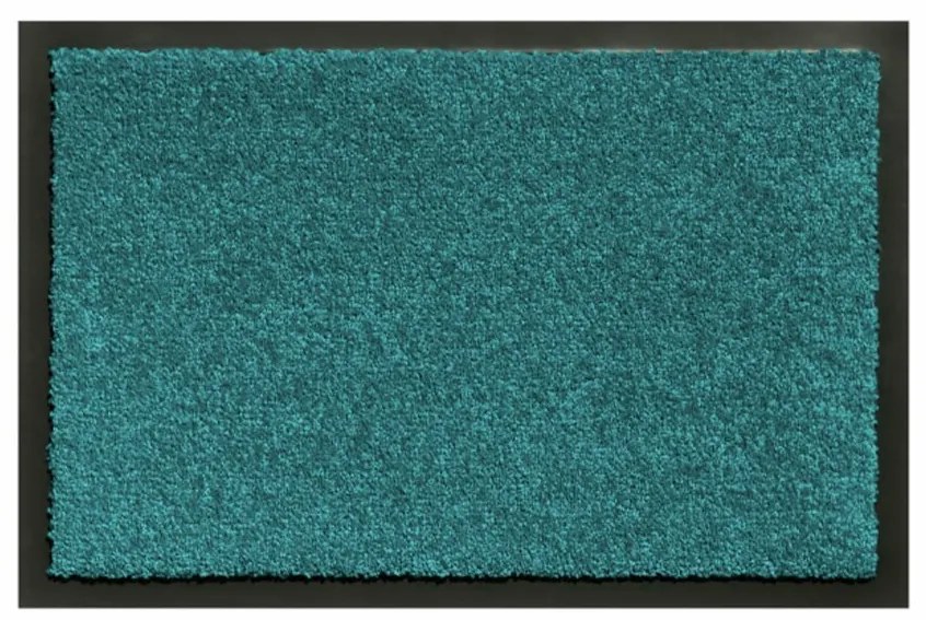 Světle modrá vnitřní čistící vstupní rohož FLOMA Future - 80 x 120 x 0,5 cm