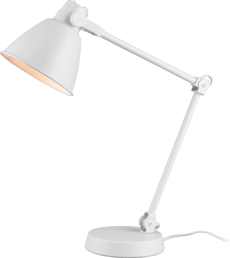 Livarno Home LED stolní lampa s naklápěcím ramenem s pružinovým kloubem (bílá)