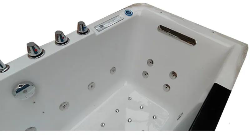 BPS-koupelny Hydromasážní vana HYD-CA938 182x82 s ohřevem vody