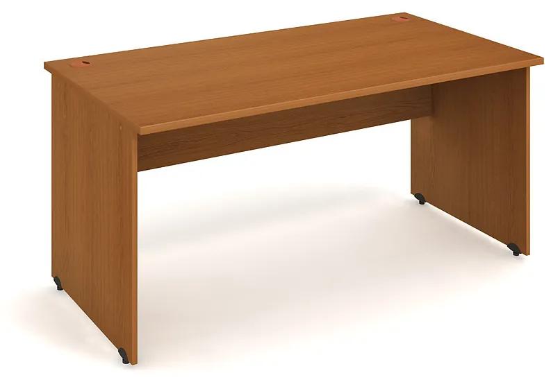 Stůl pracovní rovný 160 cm - Hobis Gate GS 1600 Dekor stolové desky: třešeň, Dekor lamino podnože: třešeň