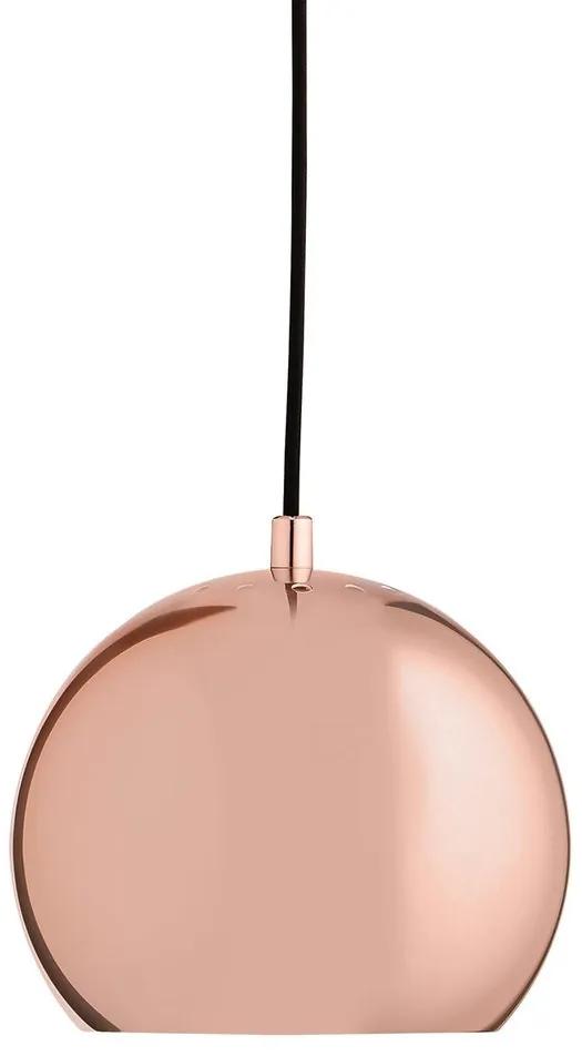 FRANDSEN - Závěsná lampa Ball, 18 cm, lesklá měděná
