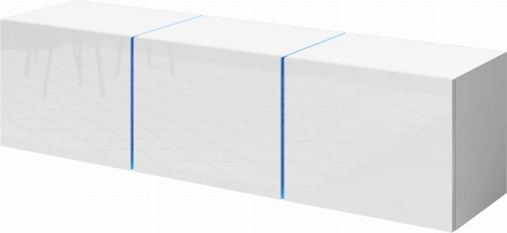 PSK Univerzální televizní skříň Delta - Bílá