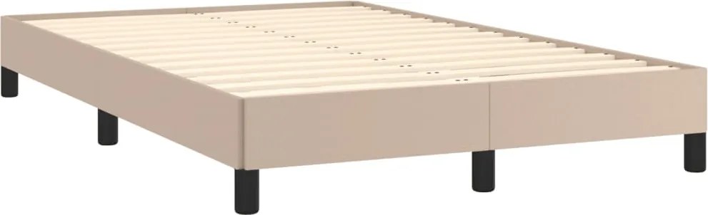Rám postele bez matrace cappuccino 120x190 cm umělá kůže 3269624