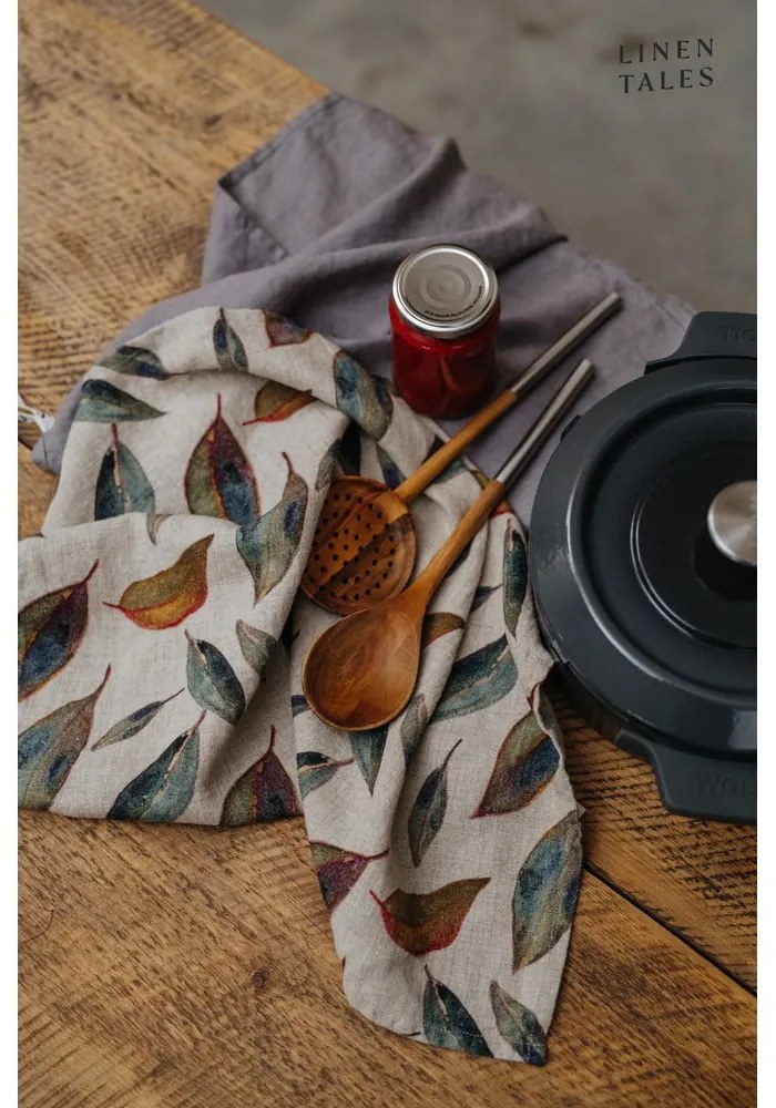 Lněná utěrka 65x65 cm Golden Fall – Linen Tales
