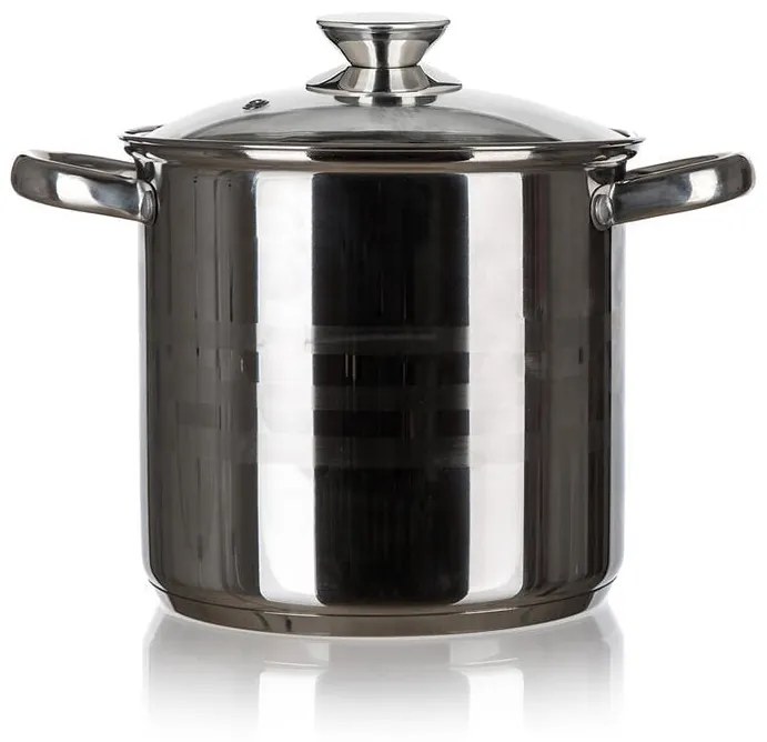 Hrnec nerezový se skleněnou poklicí Living 4,3 l