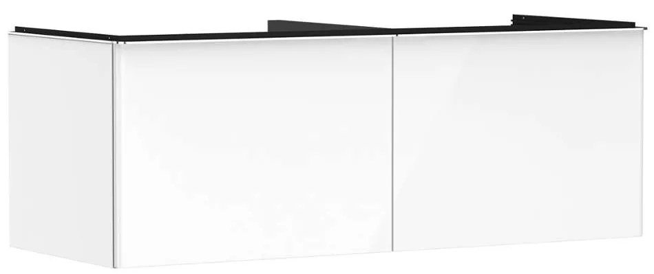 Hansgrohe Xelu Q - Umyvadlová skříňka, 50x136x55 cm, 2 zásuvky, lesklá bílá/chrom 54066000