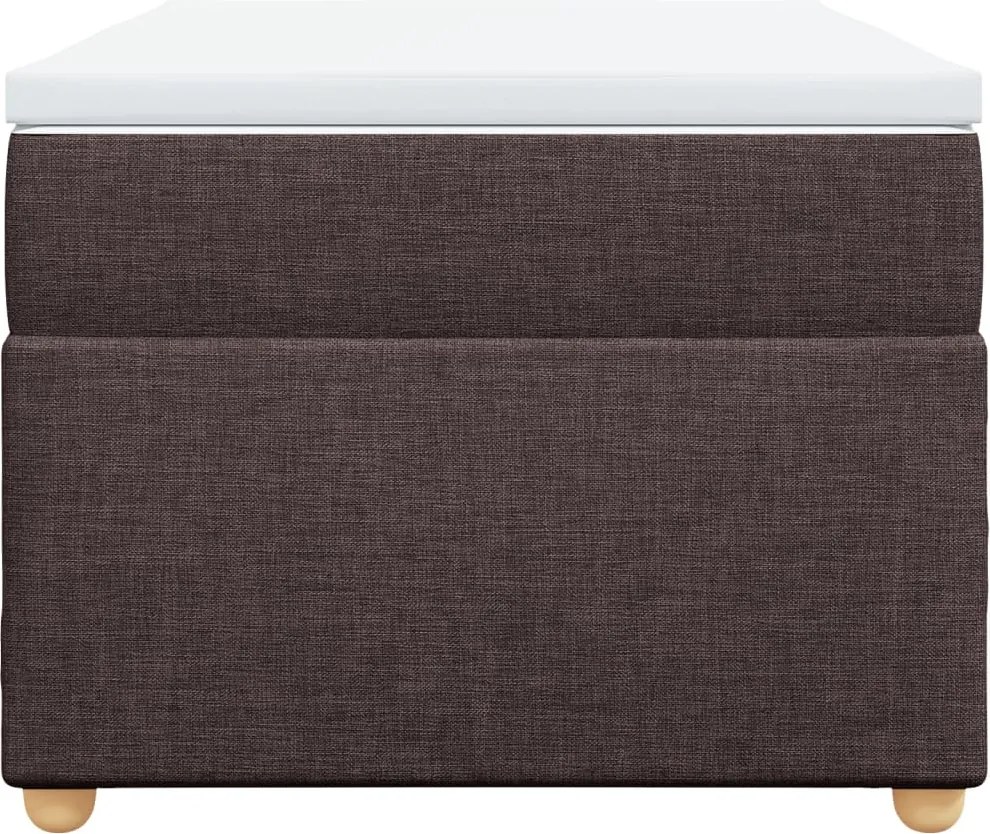 Box spring postel s matrací tmavě hnědá 80x200 cm textil 3285334