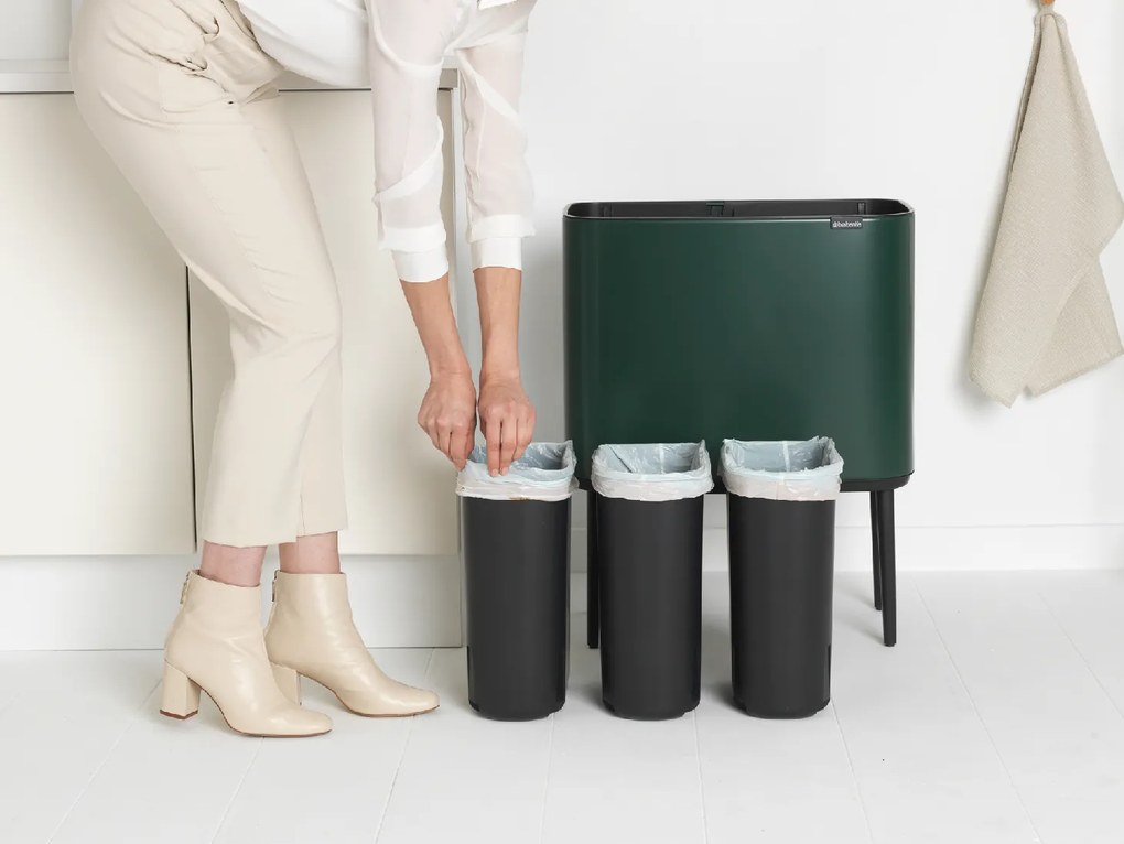 Brabantia BO Touch Bin 3x11L zelená