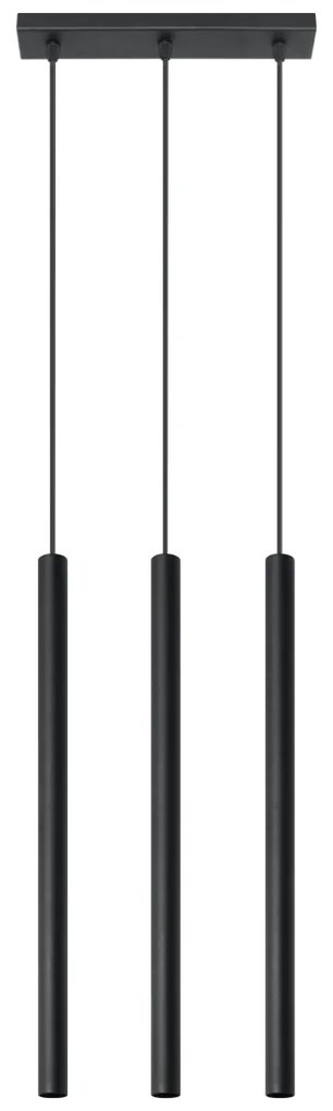 Sollux Lighting Závěsné svítidlo PASTELO 3 černé