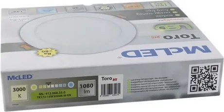 Podhledové LED svítidlo McLED Toro R15 15W 3000K ML-412.068.33.0