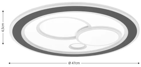 Brilagi - LED Stmívatelné stropní svítidlo MODERN LED/89W/230V 2700-6500K + DO