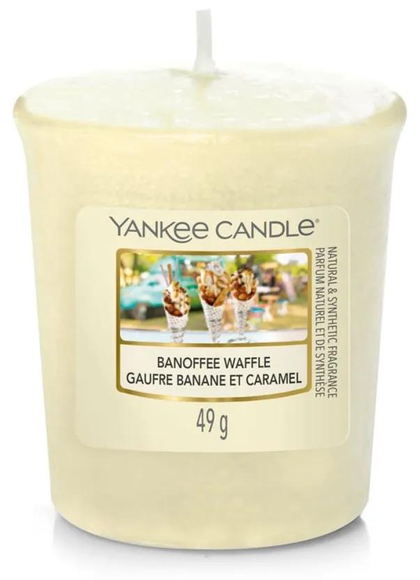 Yankee Candle Vonná Svíčka Votivní Banoffee Waffle, 49 g