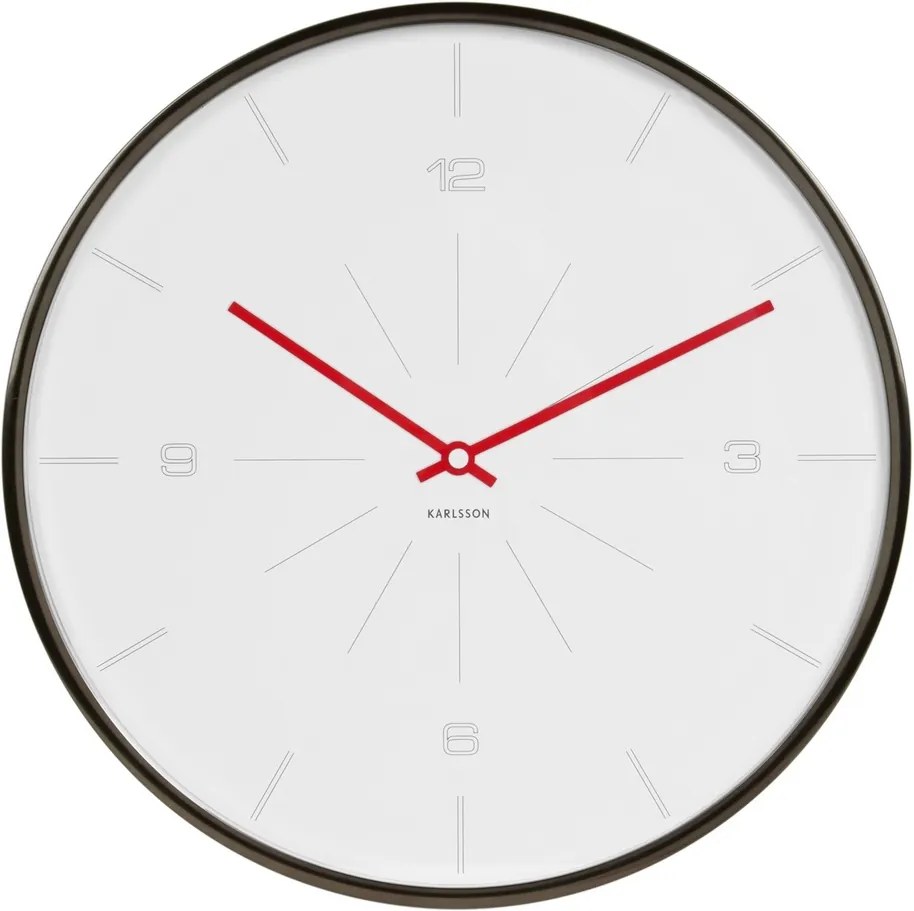 Karlsson 5644WH Designové nástěnné hodiny, 40 cm