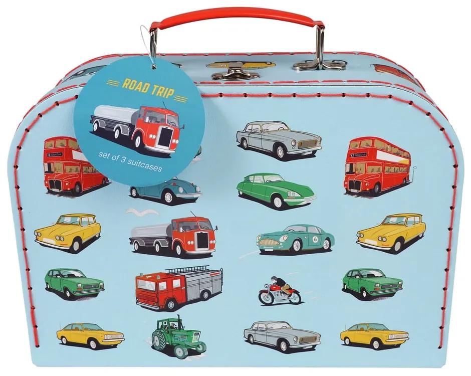 Dětské kufříky v sadě 3 ks Road Trip – Rex London
