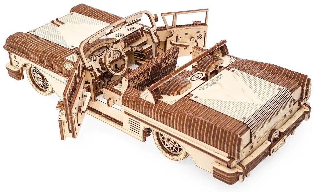 Ugears 3D dřevěné mechanické puzzle VM-05 Kabriolet snů