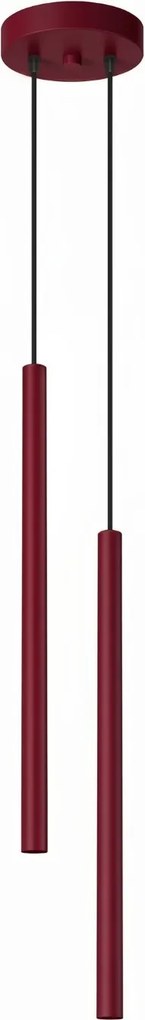 Sollux Lighting Závěsné svítidlo PASTELO 2 bordó