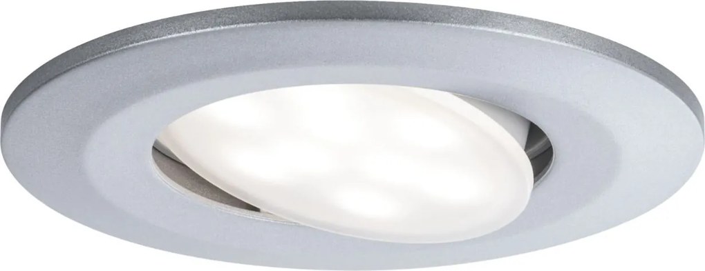 P 93095 HomeSpa LED vestavné svítidlo Calla 3ks sada výklopné IP65 90mm 30° 3x5W 230V CCT matný chrom - PAULMANN
