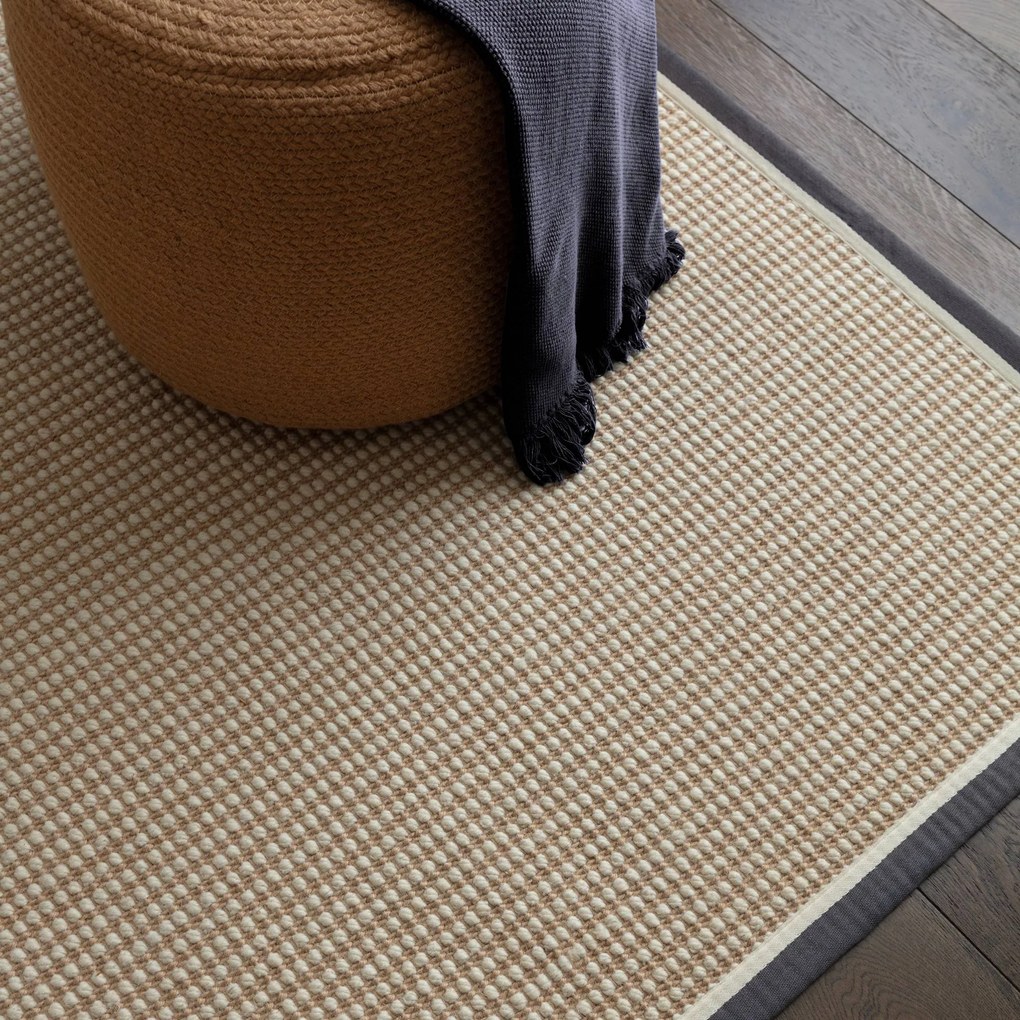 Tribeca Design Kusový koberec Ministry Loop Slate Cream Rozměry: 120x170 cm