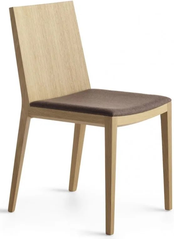 CRASSEVIG - Židle BIANCA R  s čalouněným sedákem