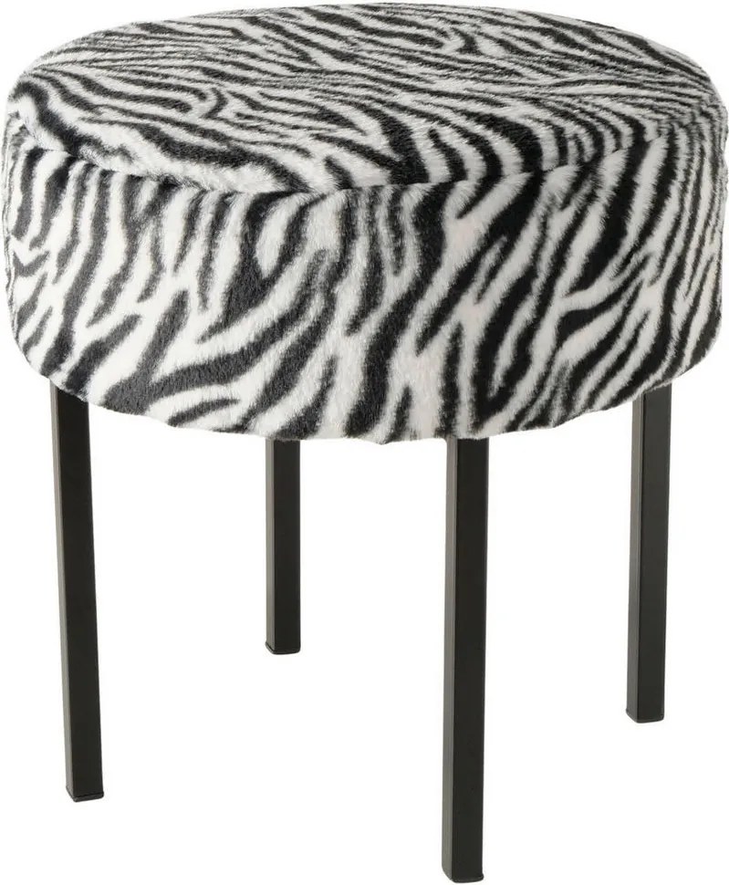 XXXLutz TABURET, kov, textil, 44/44/43 cm - Taburety - 0048855307