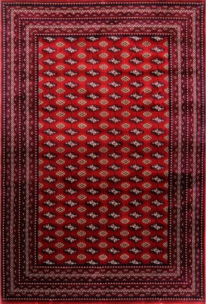 BE Koberec Abu Dhabi 6276 RED - červený obdélníkový Rozměr: 120x180 cm