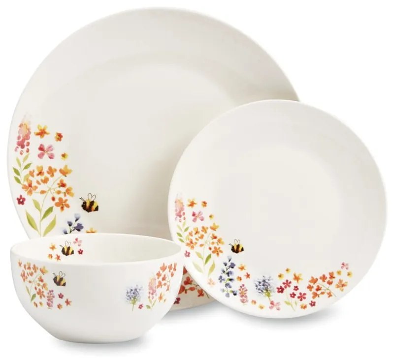 Bonami12dílný set nádobí z porcelánu Cooksmart ® Bee Happy