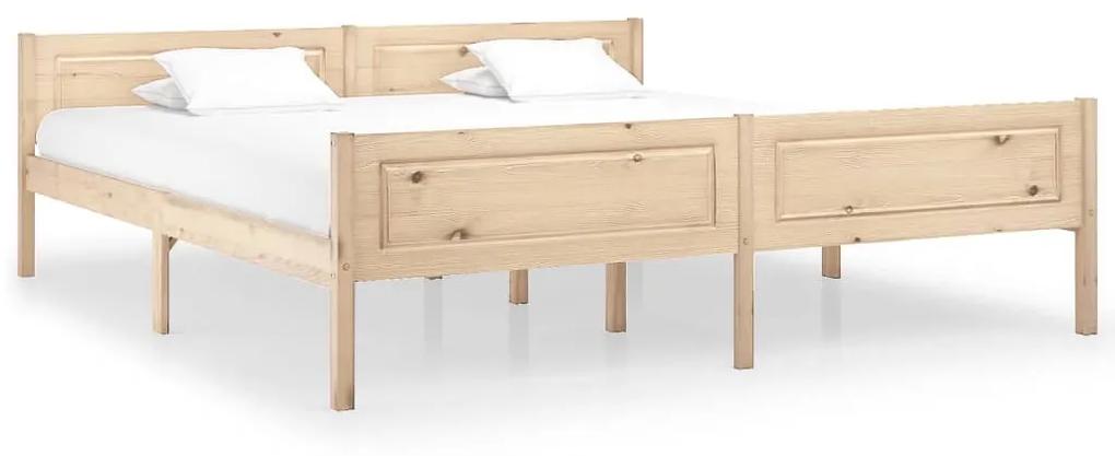 Rám postele masivní borové dřevo 180 x 200 cm,  322101