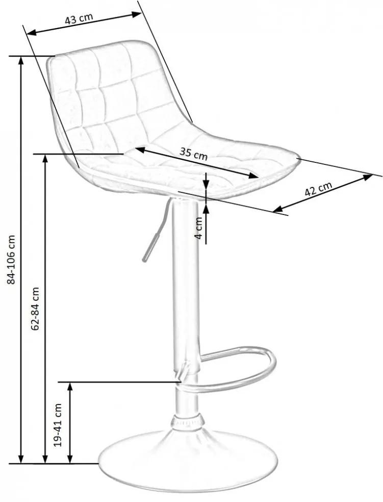 Barová židle H-95 Halmar Skořicová