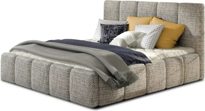 Designová čalouněná postel MIRA, 200x160, růžová (matt velvet 63/pouze rám postele/beg_07_co_1.6)
