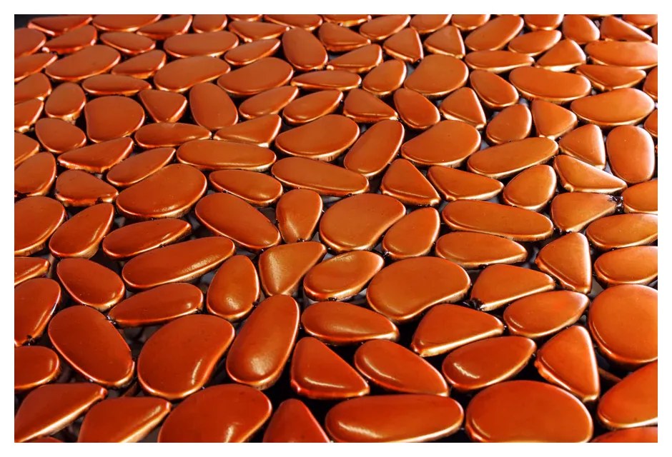 Massive home | Konferenční stolek STONE MOSAIC 72 CM měděný